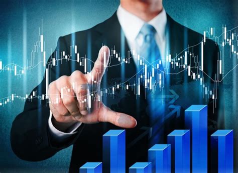 Premium Photo Businessman Touching In Graph