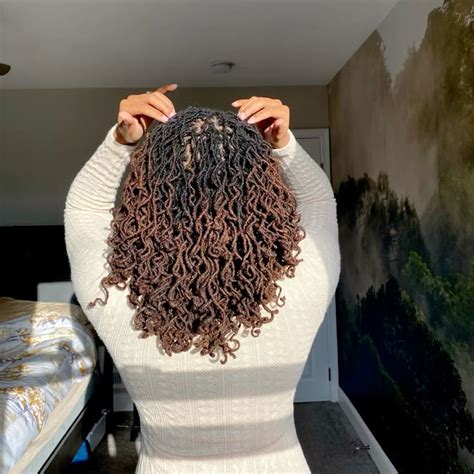 Pipe Cleaner Curls On Diy Microlocs In 2024 Locs Hairstyles Sister Locs On Short Hair