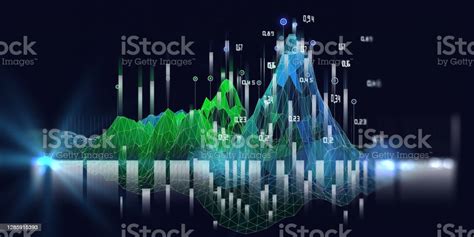 Technology Background With Wireframe Algorithm Analyze Data And Blurred