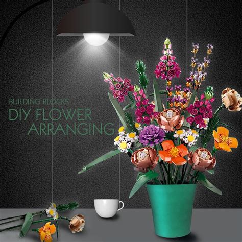 Disassembly Assembly Toy Artificial Assembling Flower Bouquet Building