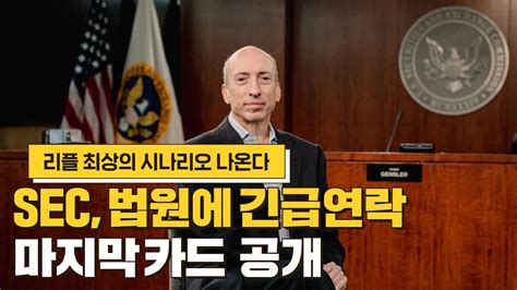리플 비트코인 이더리움 Sec 법원에 던진 마지막 카드 공개” Youtube