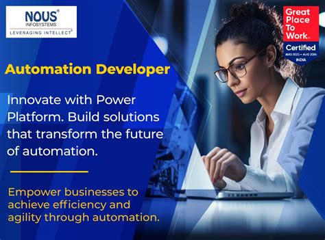 Nous Infosystems On Linkedin Automation Developer Nous