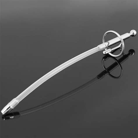 Stainless Steel Silicon Male Urethral Dilator Switchable Urinary Catheter Penis Plug Sex Toys