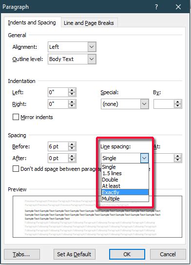 Change Line Spacing And Tabs In Word