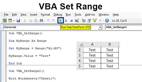 Vba Set Range How To Use Set Range In Vba Excel