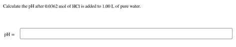 Solved Calculate The PH Of A 1 00 L Buffer Solution Chegg Com