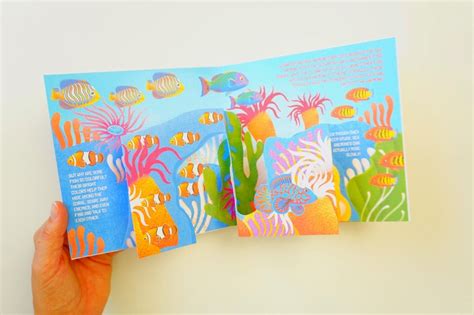 Sea Pop Up Book Kit Diy Printable Paper Craft Digital Download Etsy