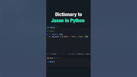 Dictionary To Json In Python Softlinks Python Programming Youtube