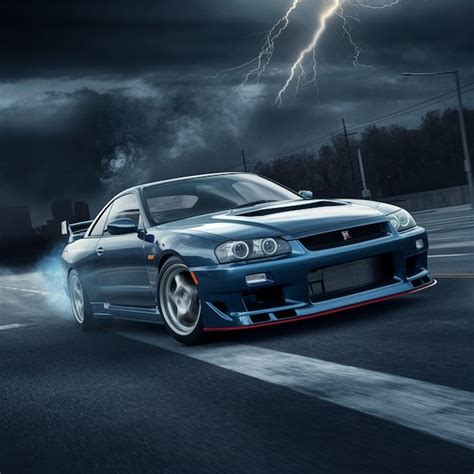 Nissan Gtr R34 Premium Ai Generated Image