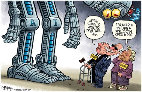 Editorial Cartoon Elderly Politicians Take On Ai The Independent