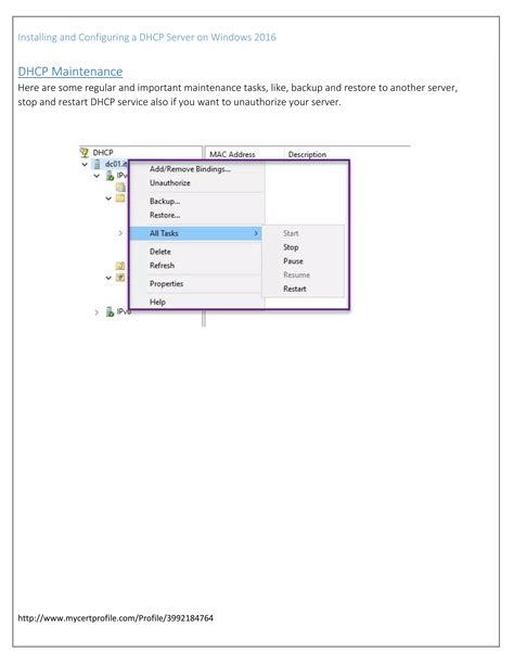Installing And Configuring A Dhcp On Windows Server 2016 Step By Step Pdf
