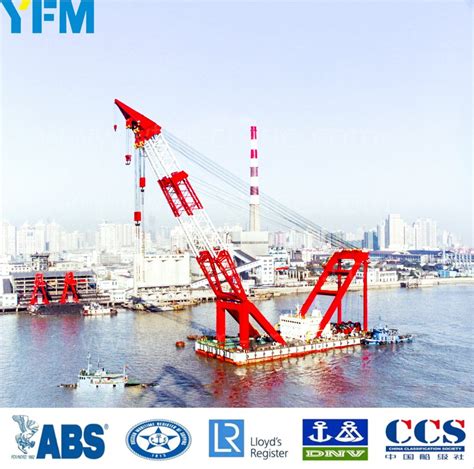 Floating Crane Barges Electric Floating Cranes With Various Load