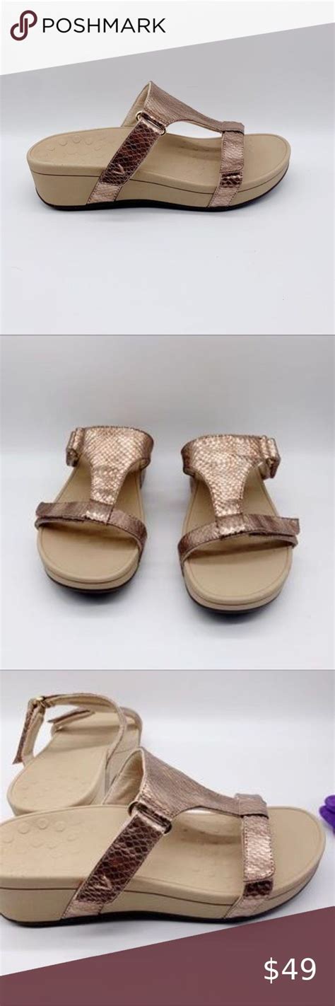 Vionic Ellie Slide Metallic Sandals 7 Metallic Sandals Vionic Style
