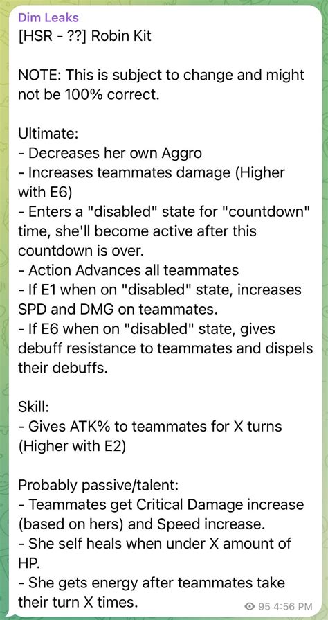 Robin Kit Via Dimbreath R Robinmains Hsr