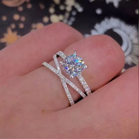 Jewelry Nwt Fancy Cross Twine Ring With Square Stone Poshmark