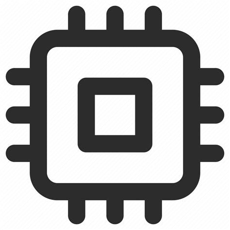 chip cpu hardware microchip processor icon download on iconfinder