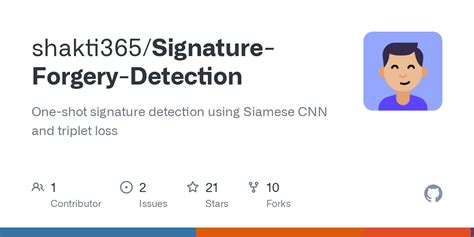 Github Shakti365 Signature Forgery Detection One Shot Signature Detection Using Siamese Cnn