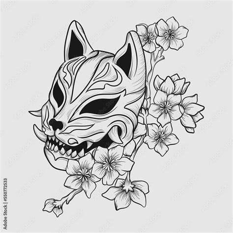 Kitsune Mask Tattoo