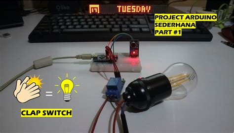 Project Arduino Sederhana Clap Switch Relay Nyebarilmu