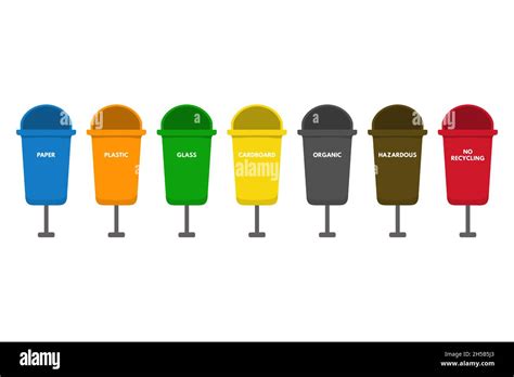 Waste Sorting Set Vector Illustration Stock Vector Image And Art Alamy