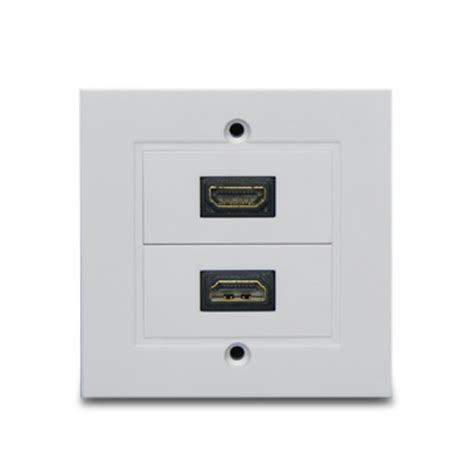 HDMI Wall Socket Double HDMI Fixed Outlet Gold Plated Plug HDMI Plug HDMI Connector HDMI