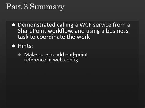 Ppt Asynchronous Messaging With Sharepoint Workflows Powerpoint