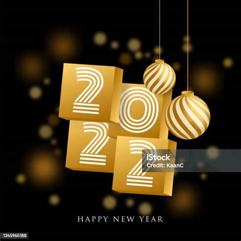 2022 년 새해 편지 휴일 인사말 카드 추상 벡터 그림입니다 인사말 카드 초대장 캘린더 등의 휴일 디자인 0명에 대한 스톡 벡터 아트 및 기타 이미지 Istock