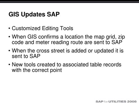PPT Waterworks SAP GIS Integration PowerPoint Presentation Free