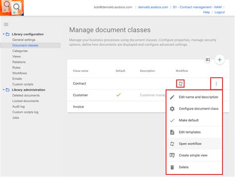 Create And Configure Document Classes Aodocs Knowledge Base