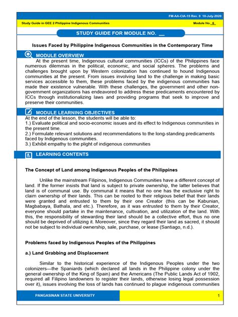 Gee 2 Module 6 Pdf Agriculture Philippines
