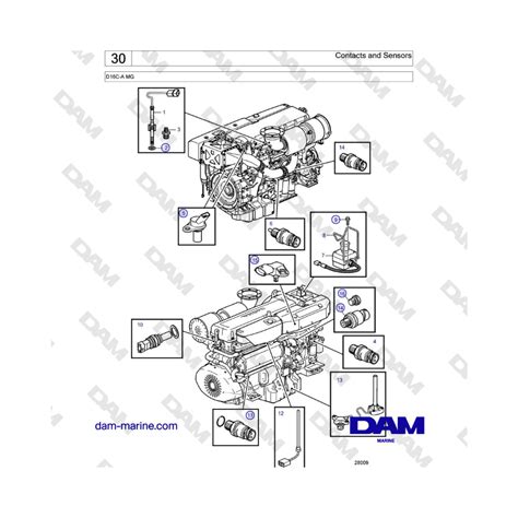 Volvo Penta D16c A Mg Contacts And Sensors
