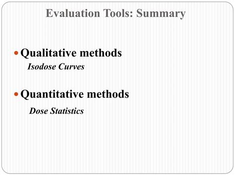 5plan Evaluation Dvh Analysis Tpspptx