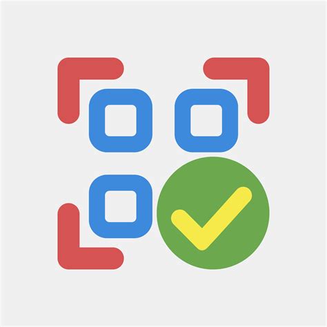 Icon Confirmed Qr Code Barcode And Qr Code Elements Icons In Flat Style Good For Prints