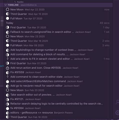 Timeline Icons Render On Top Of Each Other Issue Microsoft Vscode GitHub
