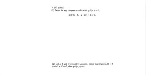 Solved Points Prove For Any Integers A And B Chegg