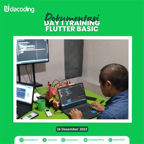dokumentasi desember training flutter basic udacoding