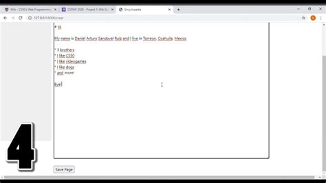 Wiki Cs50w Youtube