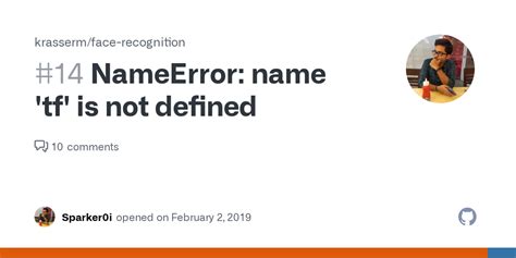 Nameerror Name Tf Is Not Defined · Issue 14 · Krassermface