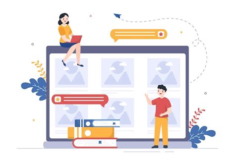 Premium Vector Photo Gallery On Mobile App And File On Computer