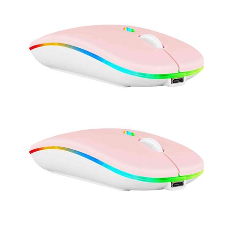 UrbanX Wireless Mouse 2 Pack For Moto G15 G15 Power G05 E15 Bluetooth 5 2 2 4GHz