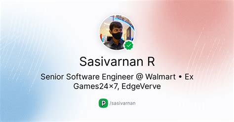 Sasivarnan R • Peerlist