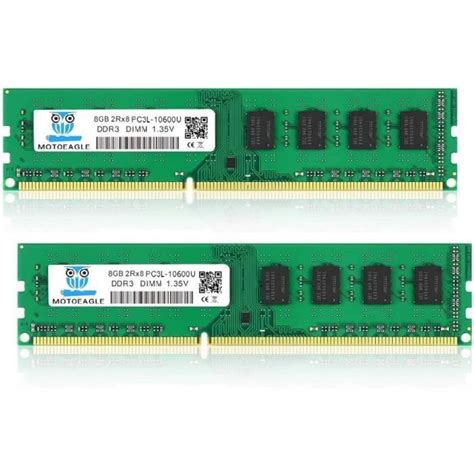 Pc3 Pc3l 10600 Ddr3 Ddr3l 1333 Mhz Udimm 16go 2x8go Ddr3 1333mhz 8gb 2rx8 Pc3 10600u 240 Pin Cl9
