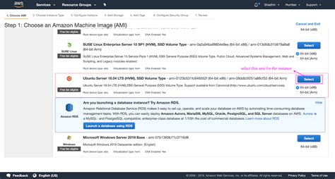 How To Create Ec2 Instance On Aws Amazon Web Service Ami Ubuntu 1804