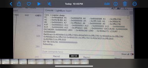 I Have A Elegoo Phecda And It Started To Run A Reboot Os Specific Lightburn Software Forum