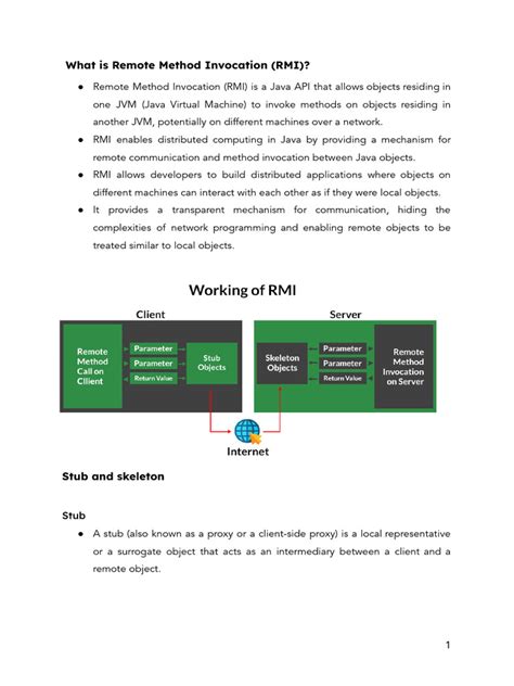 Lecture 30 Introduction To Remote Method Invocation Pdf Method Computer Programming