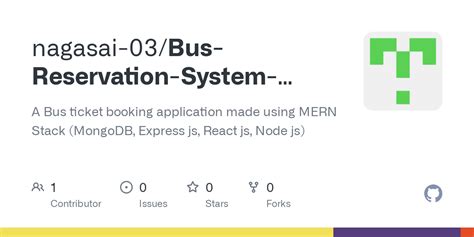 Github Nagasai 03bus Reservation System Using Mern Stack A Bus