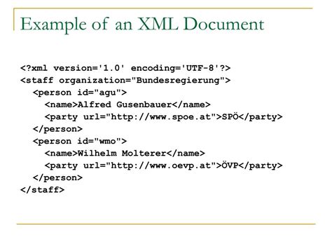 ppt introduction to the logical structure of xml documents powerpoint