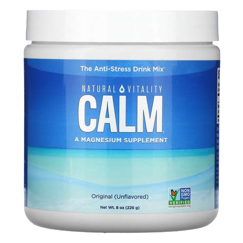 Natural Vitality, CALM, The Anti-Stress Drink Mix, Original (Unflavored ...