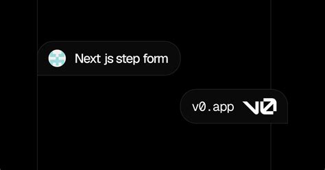 Next Js Step Form V0 By Vercel