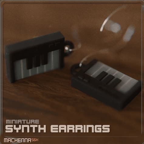 Mini Digital Synth Earrings 3d Model By Machenna56k On Thangs